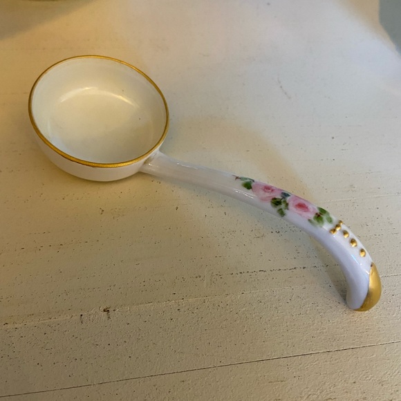 Vintage | Dining | Vintage Porcelain Hand Painted Condiment Spoon Made ...